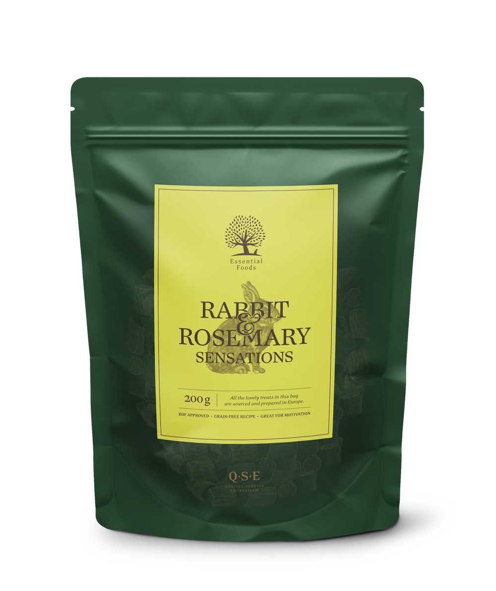 ESSENTIAL 'RABBIT & ROSEMARY SENSATIONS' DOG TREATS